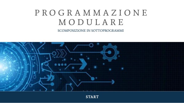 PROGRAMMAZIONE MODULARE