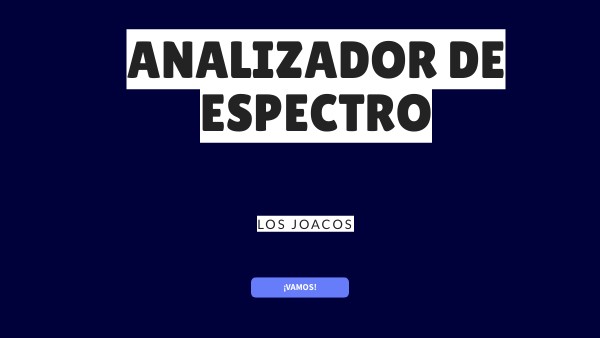 analizador de espectro | Genially