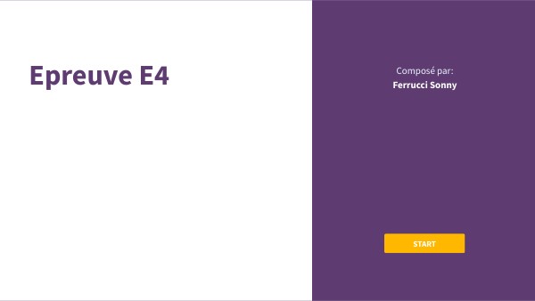 Epreuve e4 | Genially