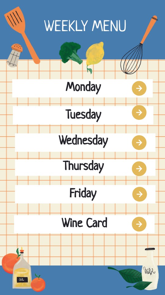 WEEKLY MENU MOBILE