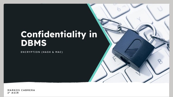 Confidentiality in DBMS | Genially