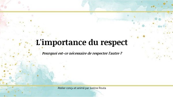 Importance du respect