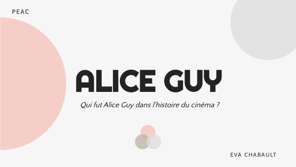 ALICE GUY