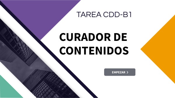 TAREA CDD B1 | Genially
