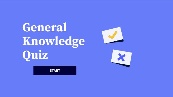 QUIZ GENERAL KNOWLEDGE | Genially