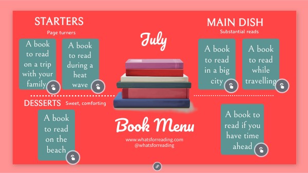 July book menu