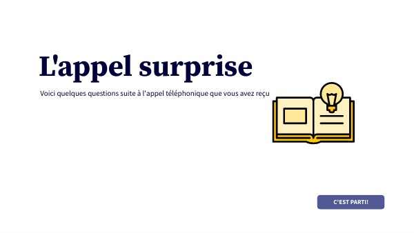 Appel surprise - quizz TP SA