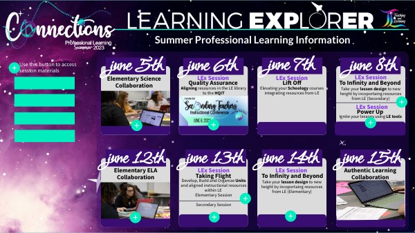 Learning Explorer Summer PL