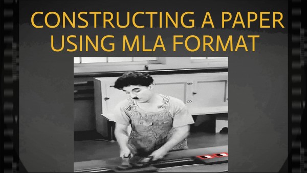 Constructing a Position Paper using MLA format WK9
