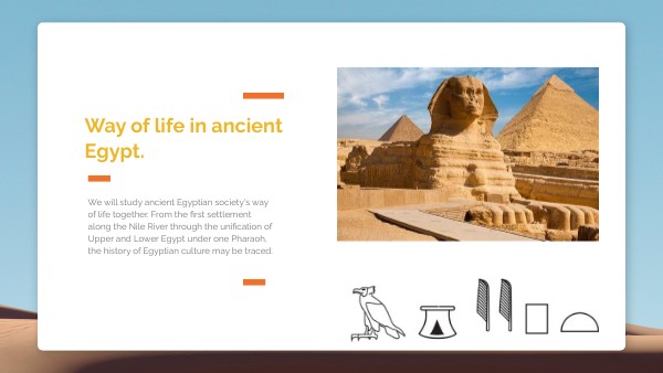 Ways of life in ancient Egypt | Genially