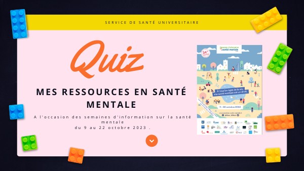 QUIZ Mes ressources en santé mentale