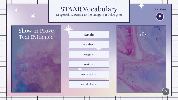 STAAR VOCAB Sort