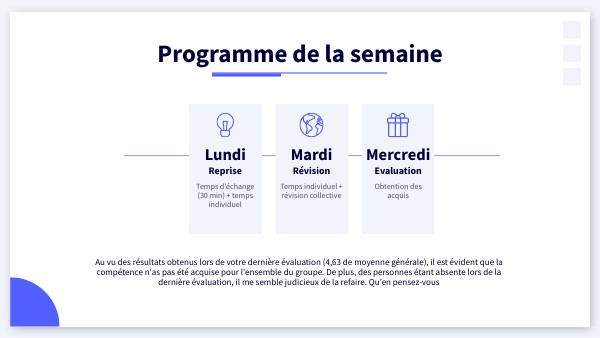 Programme de remédiation | Genially