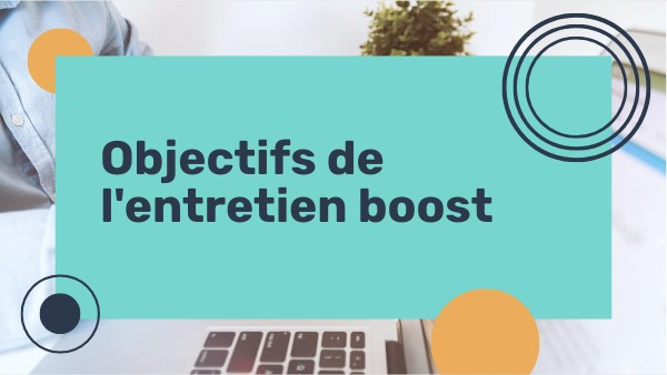 Entretien boost - objectifs | Genially
