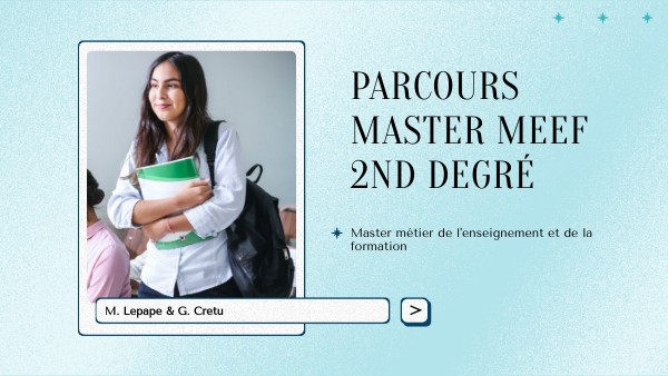 présentation du master