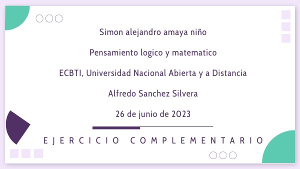 ejercicio complementario