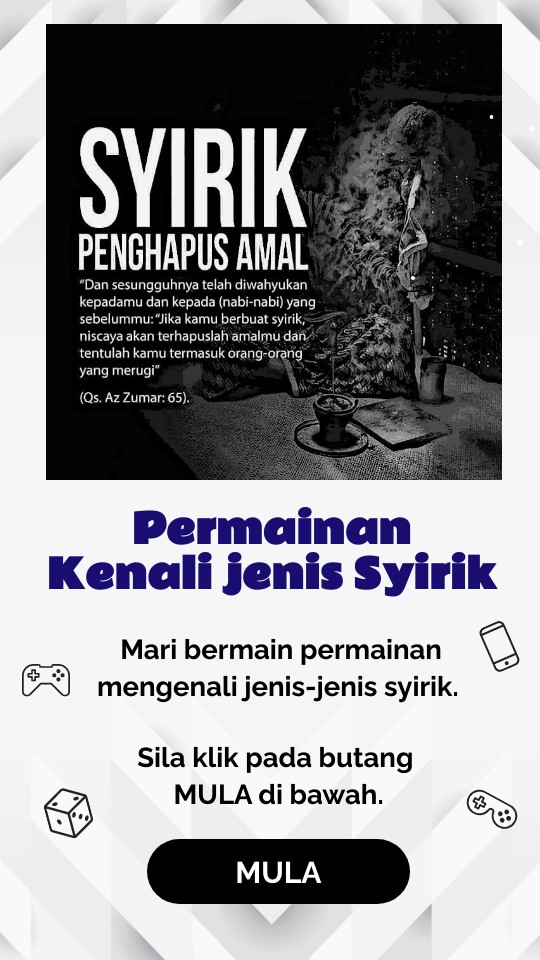 Permainan kenali syirik | Genially