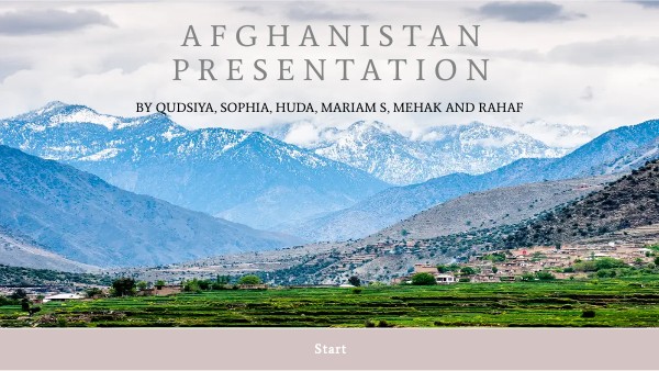 afghanistan PRESENTATION | Genially