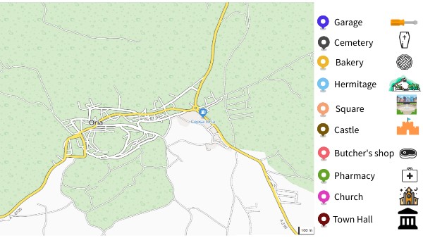 Oria Town map | Genially