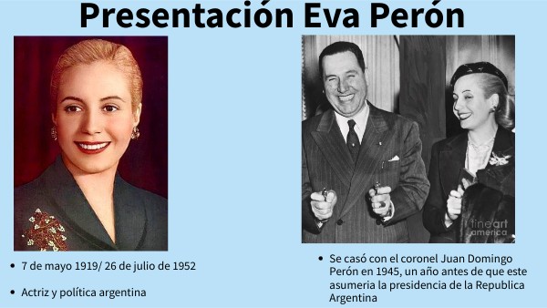 Présentation Eva Peron