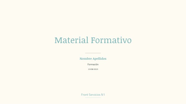 Material Formativo | Genially
