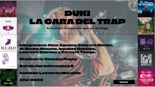 Duki - La Cara Del Trap | Genially