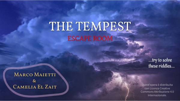 THE TEMPEST - ESCAPE ROOM | Genially