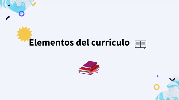 Elementos del currículo