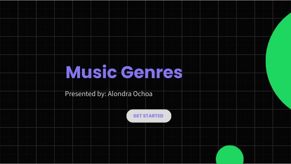 Informative Presentation : Music genres