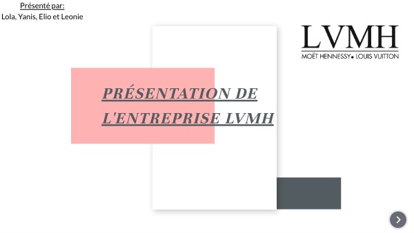 exposé lvmh | Genially