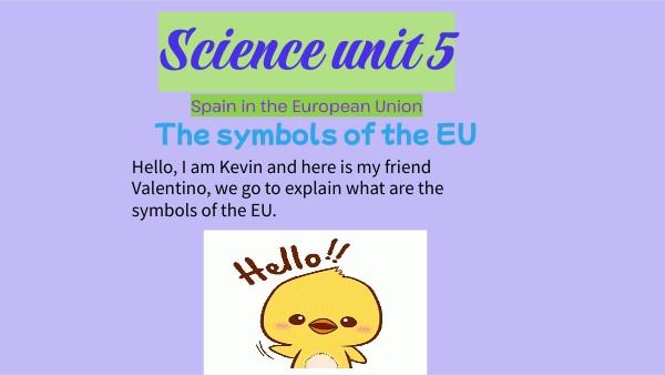 Science Unit 5 EU symbols. | Genially
