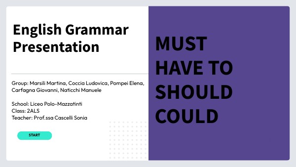 Presentazione Inglese | Genially