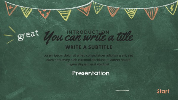 ANIMATED CHALKBOARD PRESENTATION