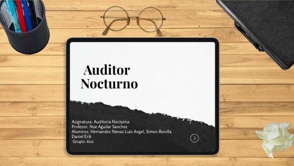 Auditor nocturno | Genially