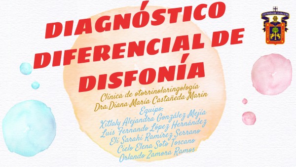 DIAGNÓSTICO DIFERENCIAL DE DISFONÍA | Genially