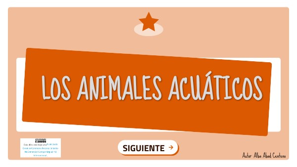 CC FLASHCARD ANIMALES ACUÁTICOS | Genially