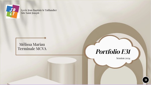 Portfolio E31 | Genially