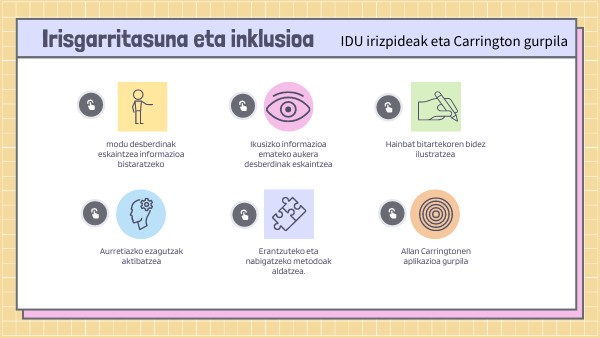 Irisgarritasuna eta inklusioa | Genially