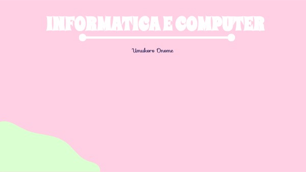 informatica e computer
