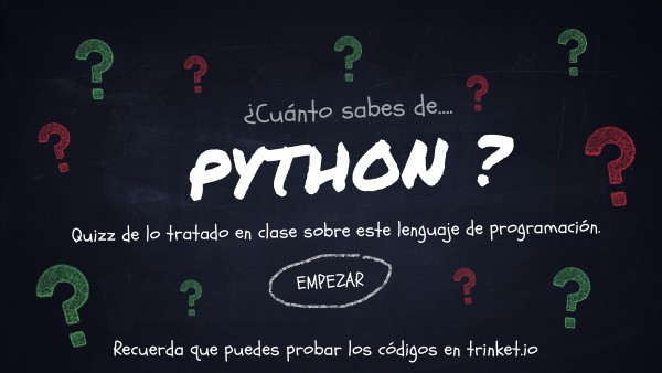 ¿CUÁNTO SABES DE PYTHON? | Genially