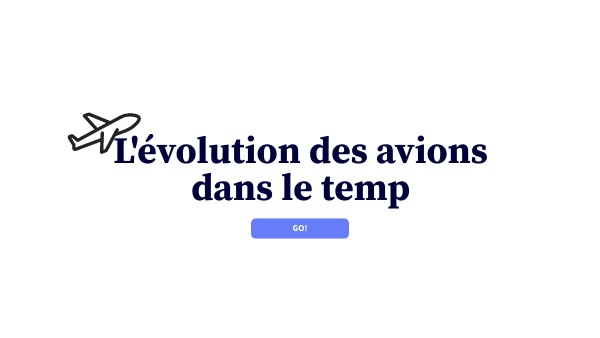 L'évolution des avions | Genially