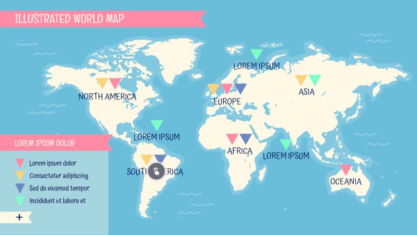 ILLUSTRATED WORLD MAP | Genially