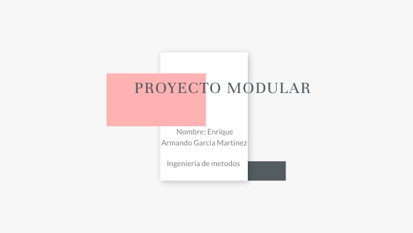 Proyecto modular | Genially