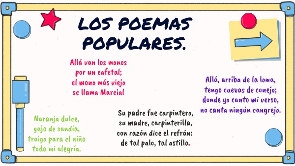 POESÍAS POPULARES | Genially