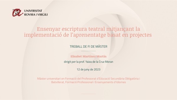 Treball final de màster | Genially