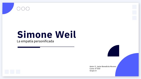 SIMONE WEIL | Genially