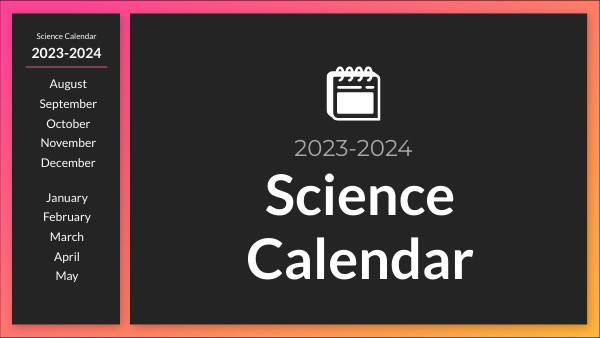 2023-2024 SCIENCE CALENDAR | Genially