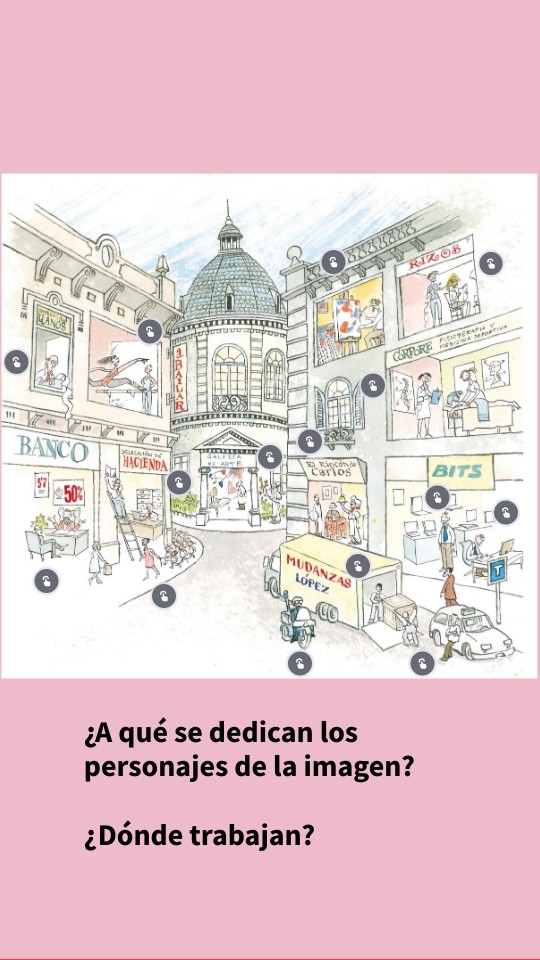 profesiones y lugares de trabajo