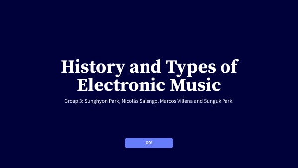 History and Types of Electronic Music | Genially