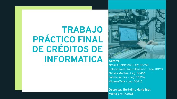 TRABJO PRACTICO FINAL CREDITO G-20